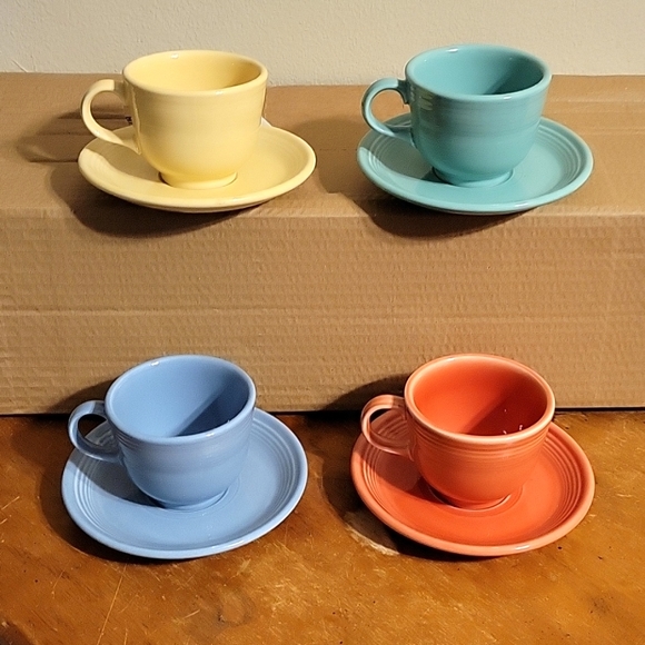 Fiesta | Dining | Fiesta Teacoffee 4 Pc Set | Poshmark